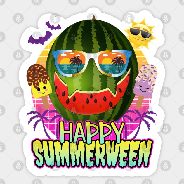 Happy Summerween - Summerween - Sticker | TeePublic